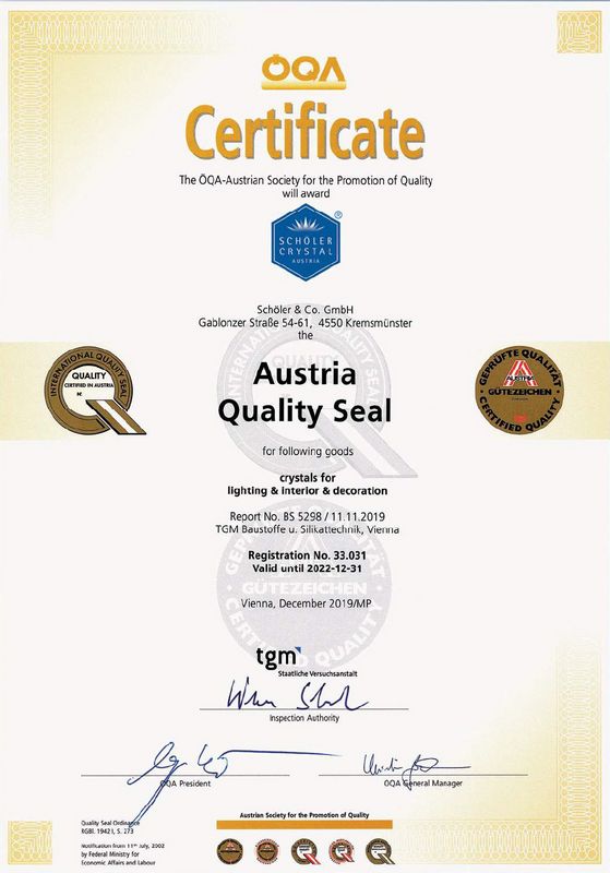 Austrian Quality - Schöler Crystal Austria